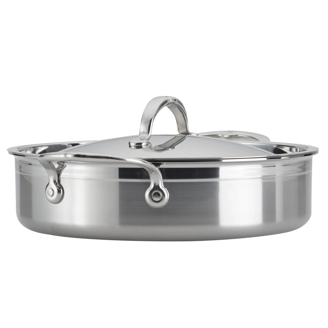 Hestan Probond Professional Clad Stainless Steel Braiser with Lid, 3.5 ...