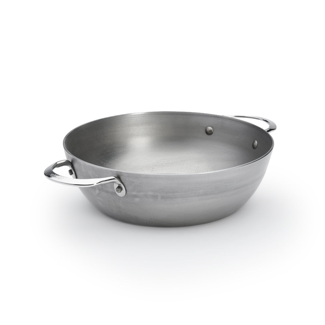de Buyer MINERAL B Carbon Steel Country Fry Pan (2 Handles) 9.5 ...