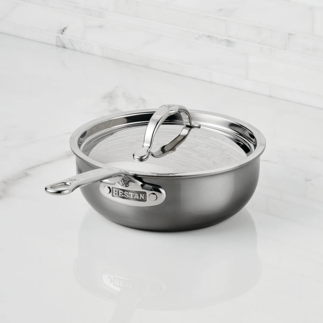 Hestan NanoBond Titanium Saucier Pan, 2-Quart 60045 – Atlanta Grill Company