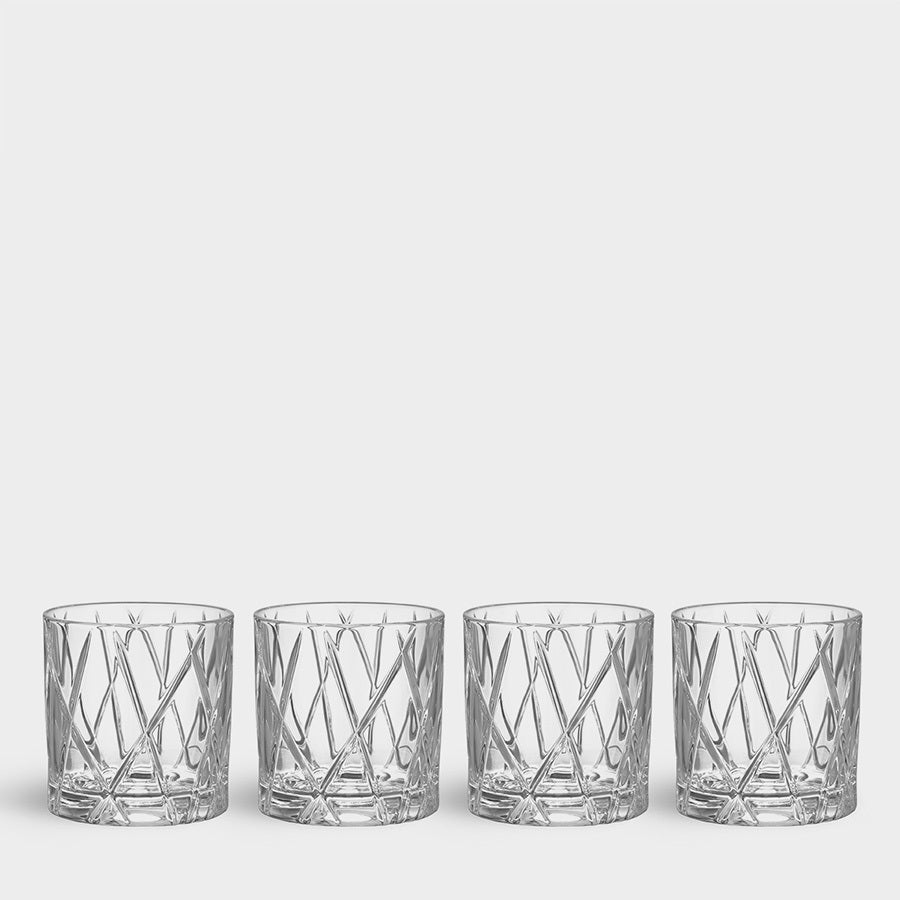 Orrefors City Double Old Fashioned - Set of 4 – Atlanta Grill Company