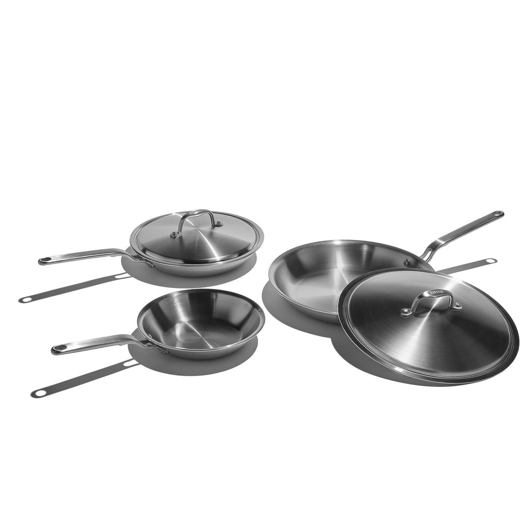 Heritage Steel Eater Series 5 Piece Fry Pan Set – Atlanta Grill Company