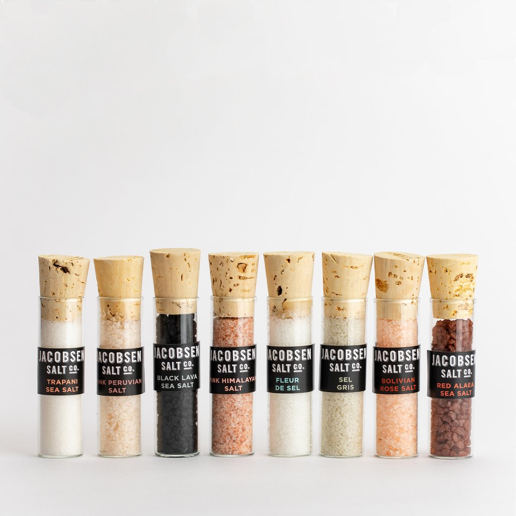 Jacobsen Salt Co. Eight Vial Sourced Salt Set – Atlanta Grill Company