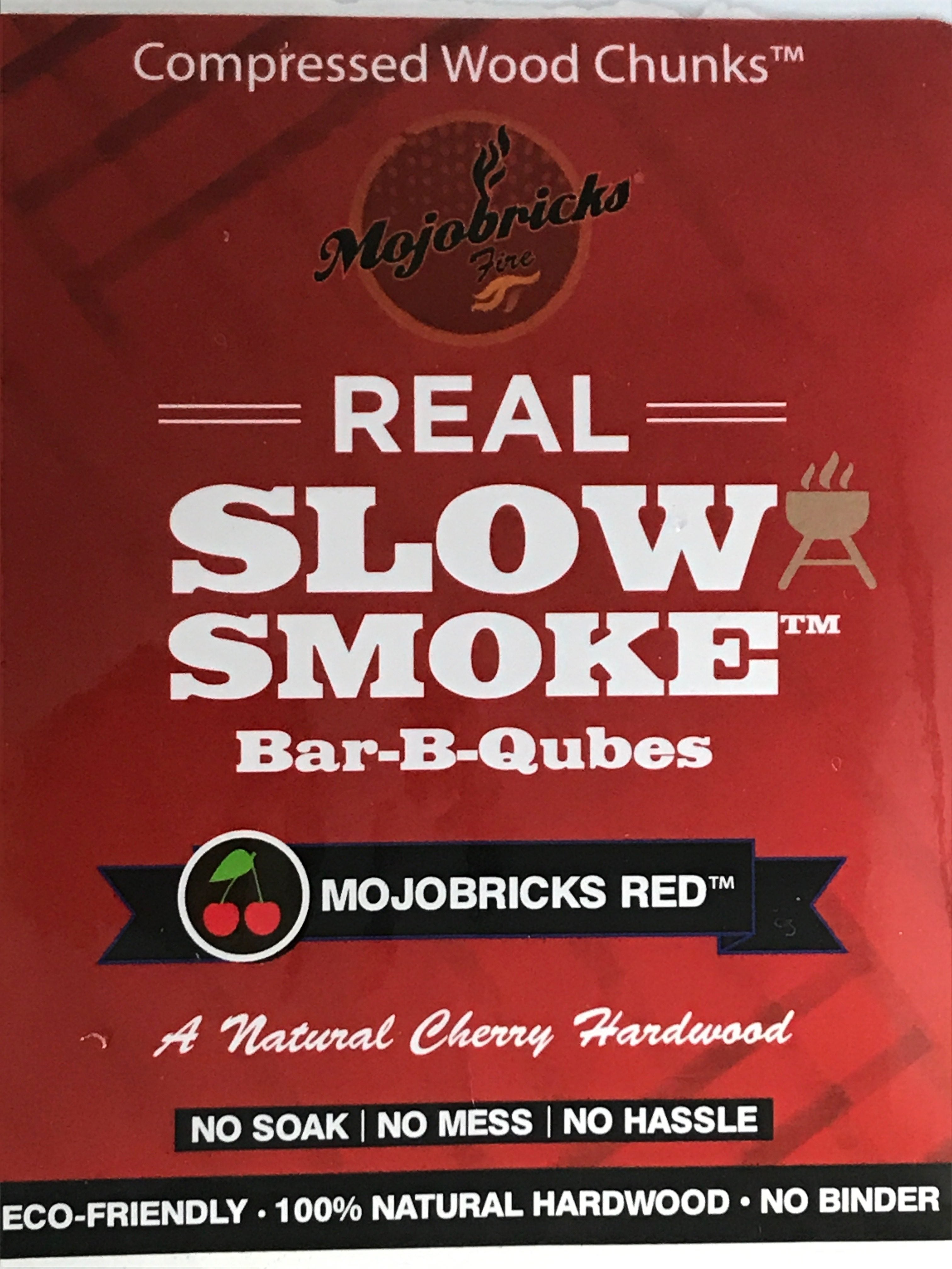 Mojobricks Red (Cherry) Bar-B-Qubes (medium size) – Atlanta Grill Company