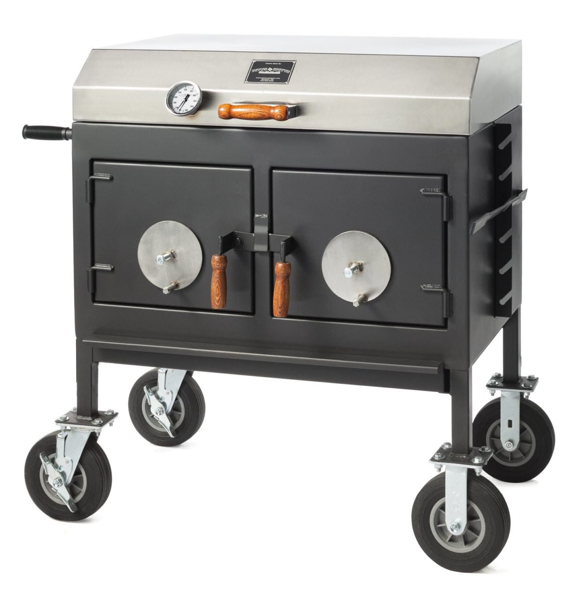 Flattop Adjustable Charcoal Grill – Atlanta Grill Company